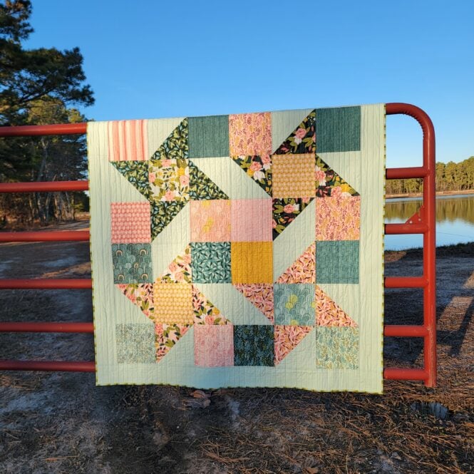 Some of our quilty friends are sewing along, you can see their quilts ...