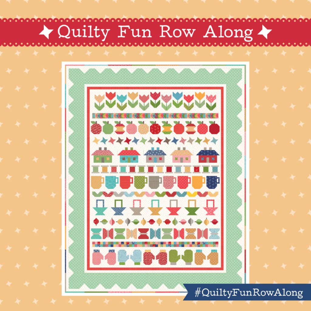 Quilty Fun Quilt Book by Lori Holt of Bee in my Bonnet Co. Quilty Fun Row Along Fabric ...
