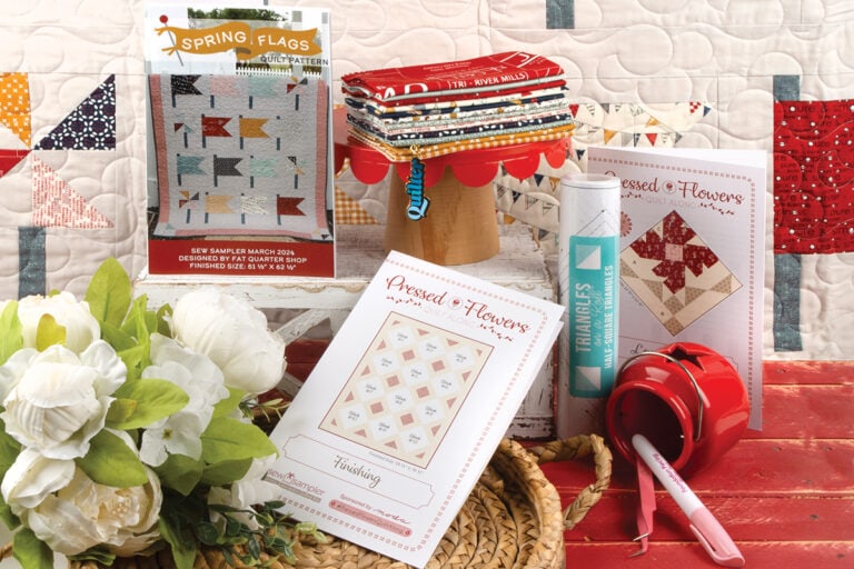 Spring Flags Vintage Fat Eighth Bundle by Sweetwater for Moda Fabrics