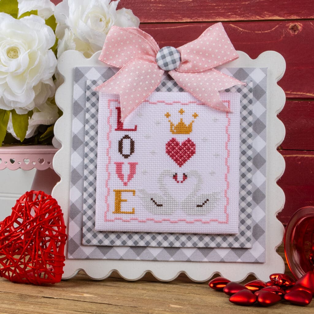 Kimberly stitched Love Forever Simply Stamps on Kimberly’s Light Pink ...