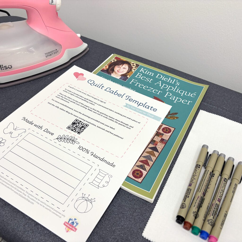 How to Make a Quilt Label (Plus a free template!)