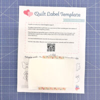 How to Make a Quilt Label (Plus a free template!)