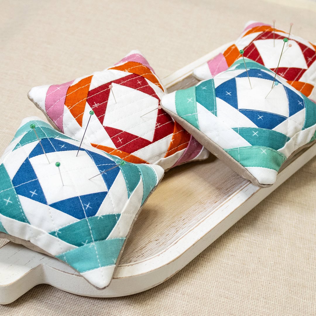 Easy Pineapple Quilt Block Pincushion Tutorial