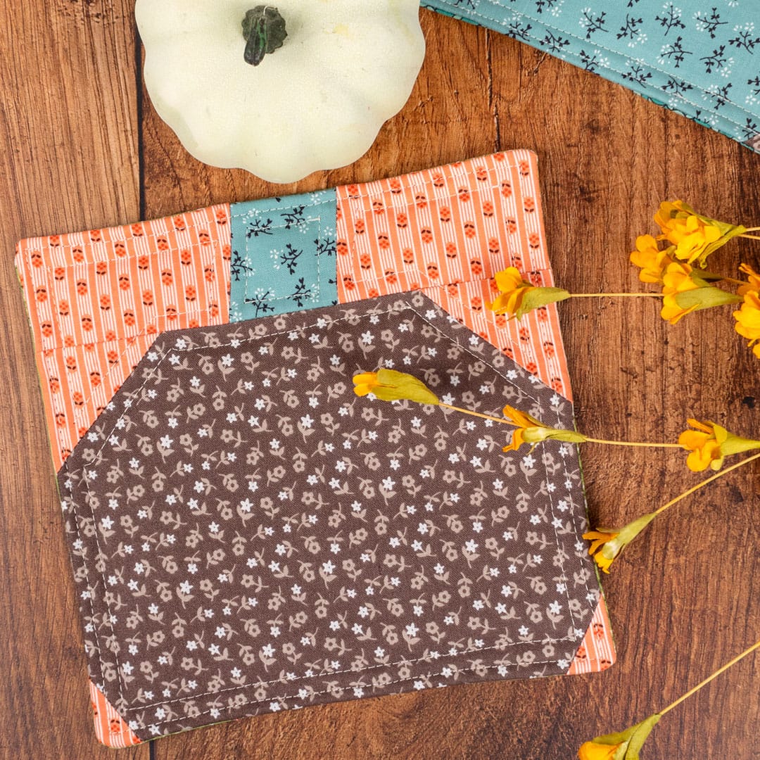 Lori Holt Quilt Paper Projects Part 1: Quick and Cozy Pumpkin Trivets