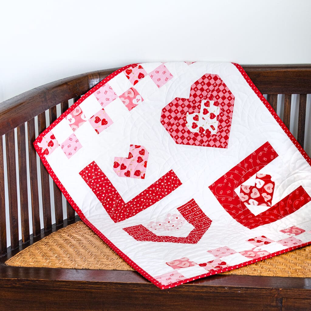 Little Loves Free Quilt and Cross Stitch Pattern