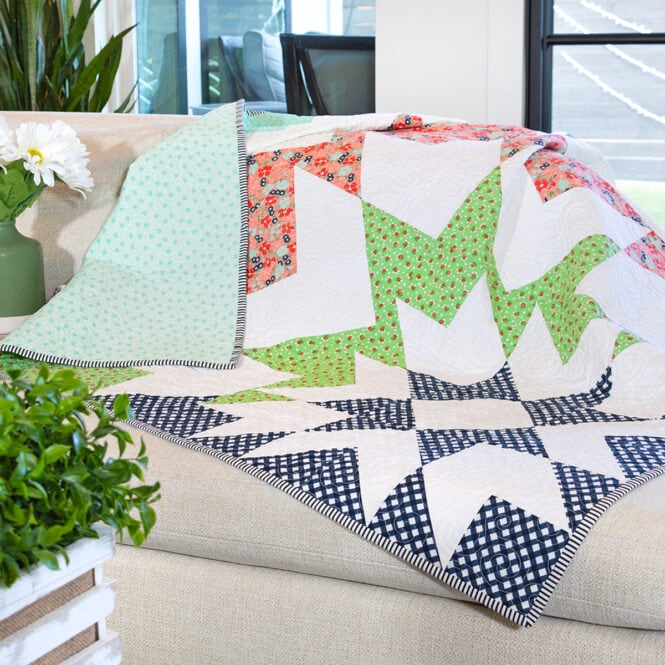 Our exclusive quilt kit includes everything you need for your quilt top ...