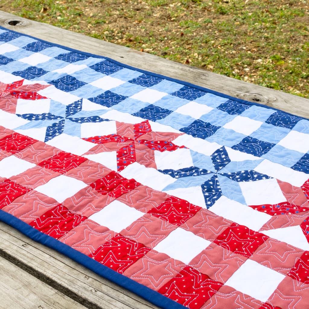 FREE Stars & Gingham Quilt Pattern and Video Tutorial