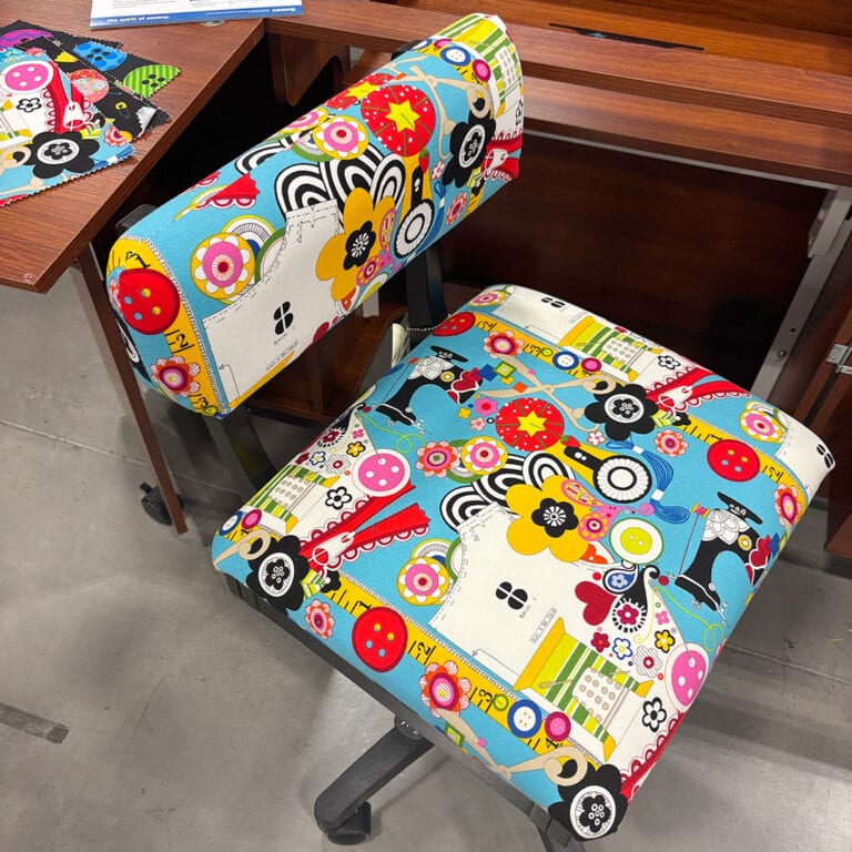We spotted our favorite sewing chair and sewing room furniture in the ...