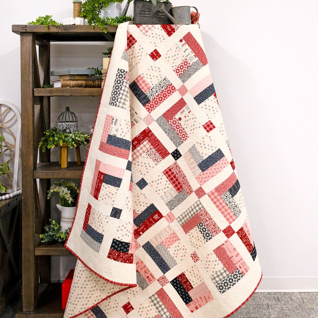 Shortcut Quilt FREE Pattern: Jelly Roll Cabin