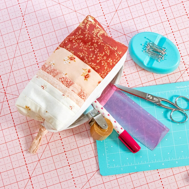 3. Strippy Zipper Pouch