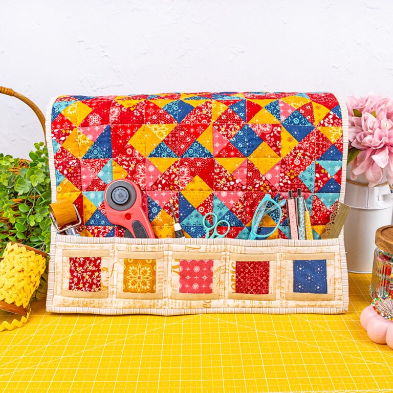 Get Scrappy With a Sewing Machine Cover That Doubles as A Mat – Lori Holt