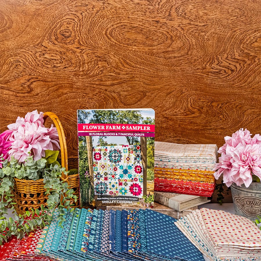 Month Seven Color Guide: FQS Americana Flower Farm Quilt Along