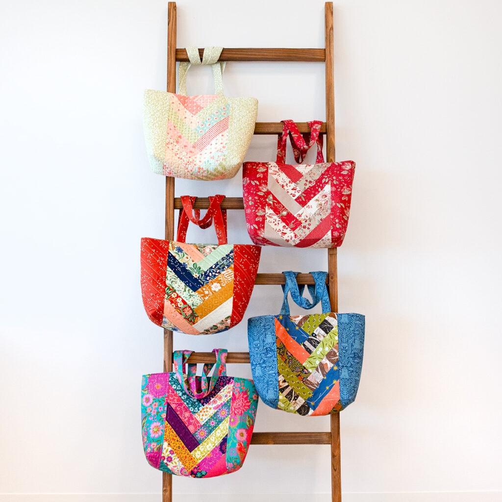 Jelly Roll Braid Tote Bag Pattern and Tutorial