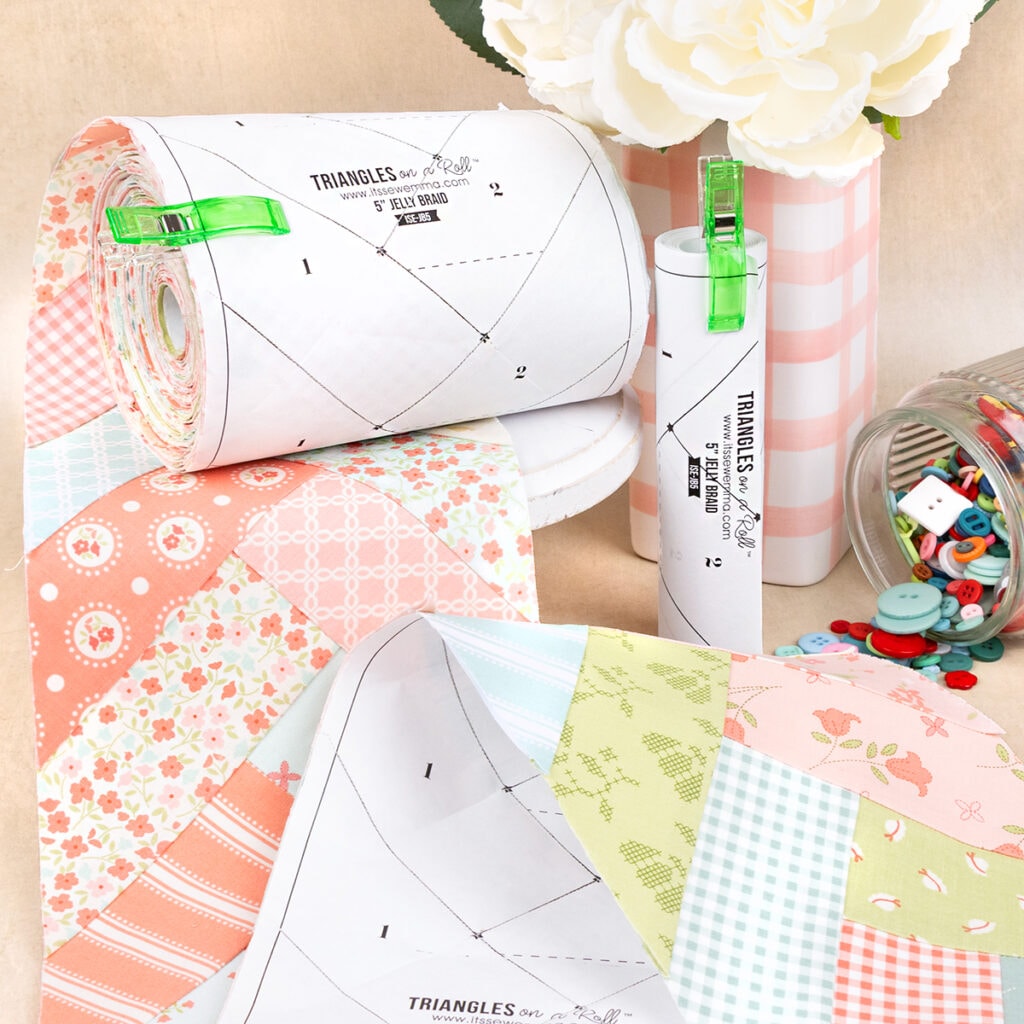 One Jelly Roll sewn with the 5″ Jelly Braid Paper makes 28′ 9″ of ...