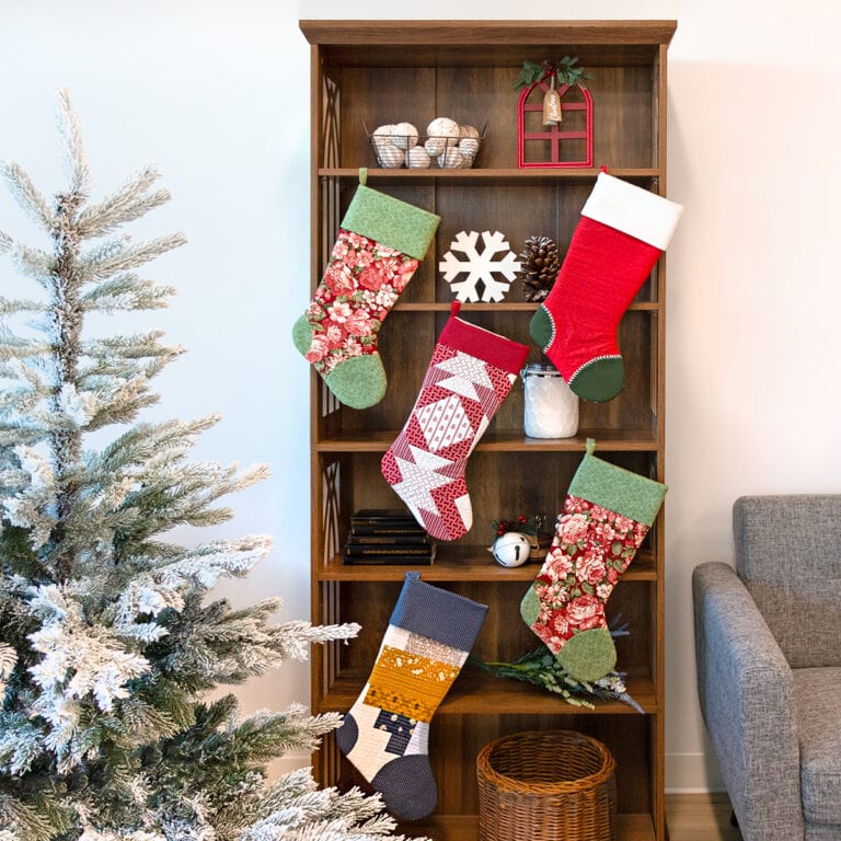 Fat Quarter Stocking Flair: A Very Merry Foundation Paper Makeover