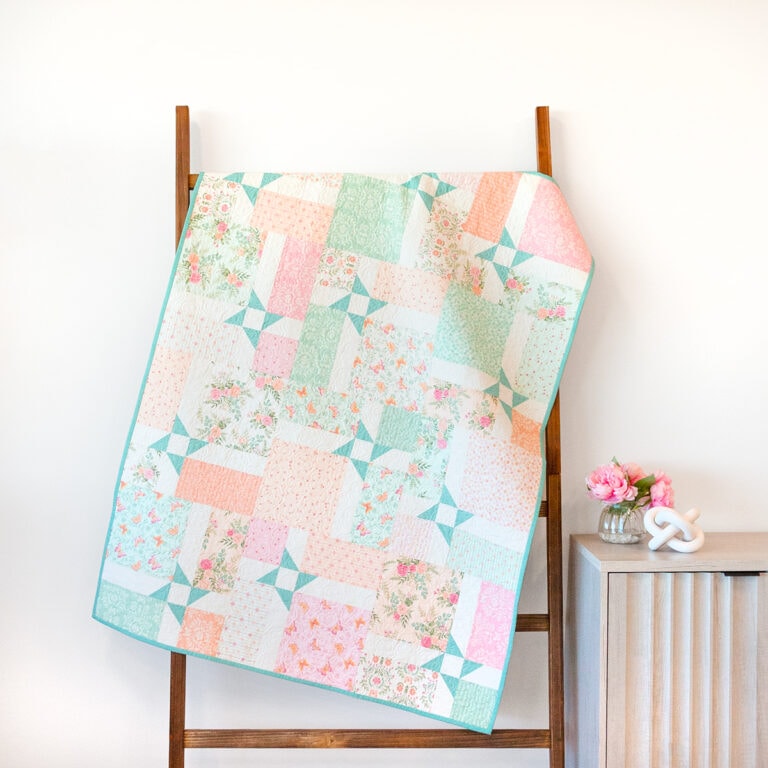 Layer Cake Scattered Stars: Quilt Kit and Free Video Block Tutorial
