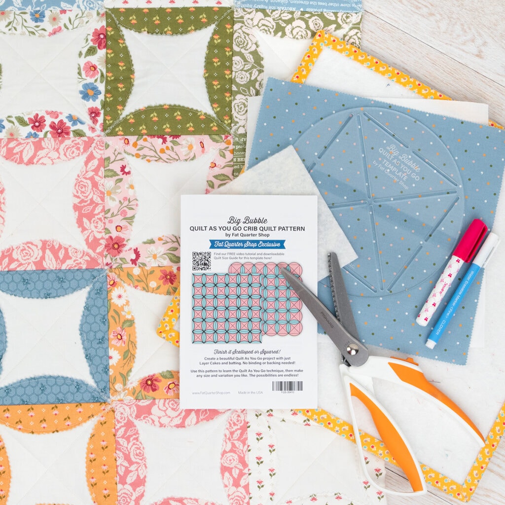 Fat Quarter Shop Quilt As You Go Template Supplies